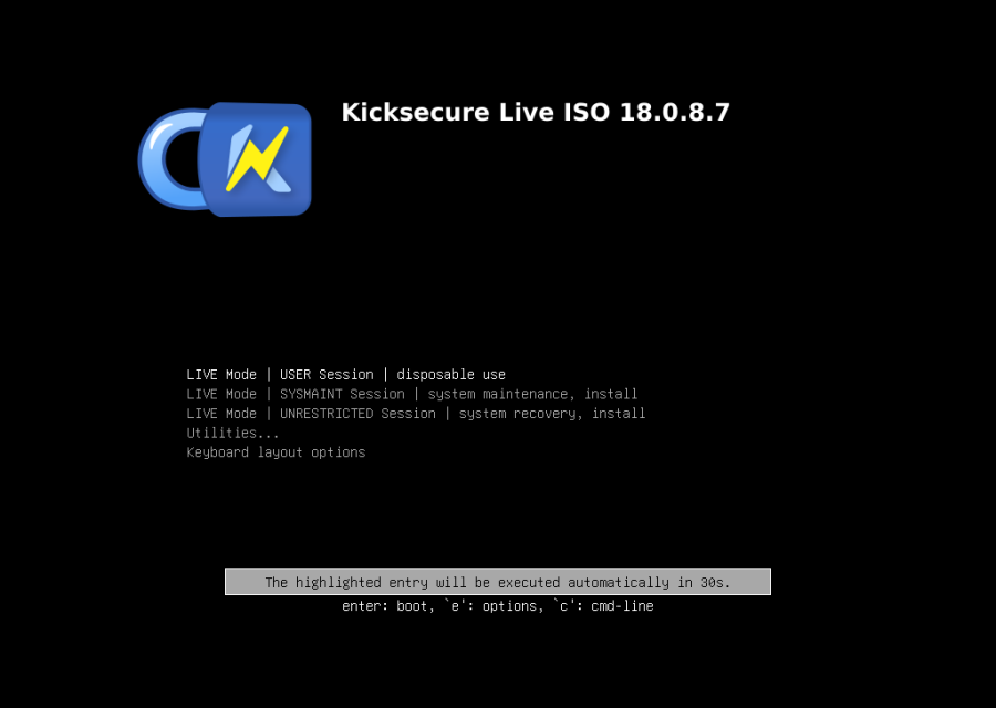 ISO Live Mode for Kicksecure