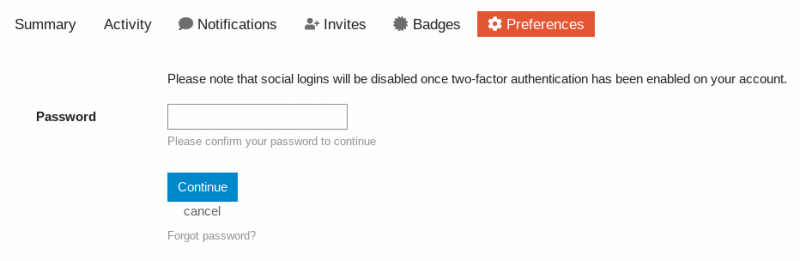 Two-factor Authentication (2FA)